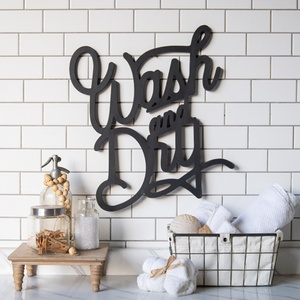Wd. Word Art "Wash & Dry" – Transpac Brands