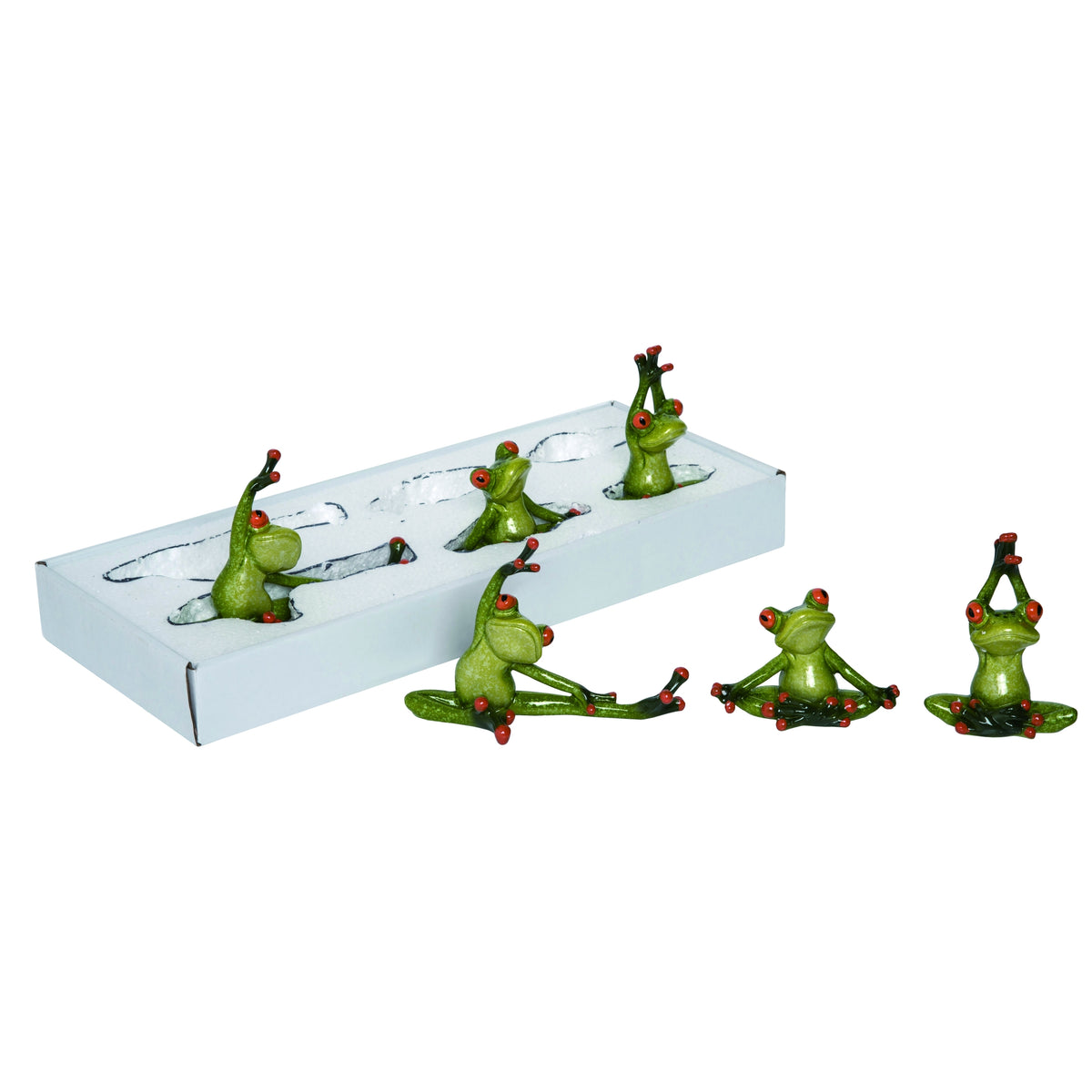 Res Tropical Yoga Frog Figs S/6 – Transpac Brands