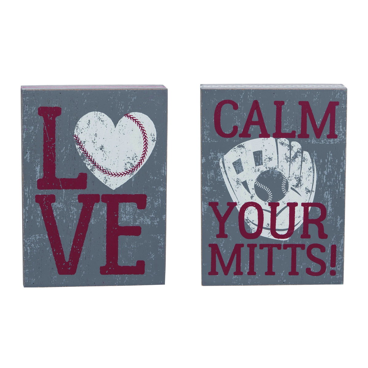 MDF Baseball Humor Block 2 Asst – Transpac Brands