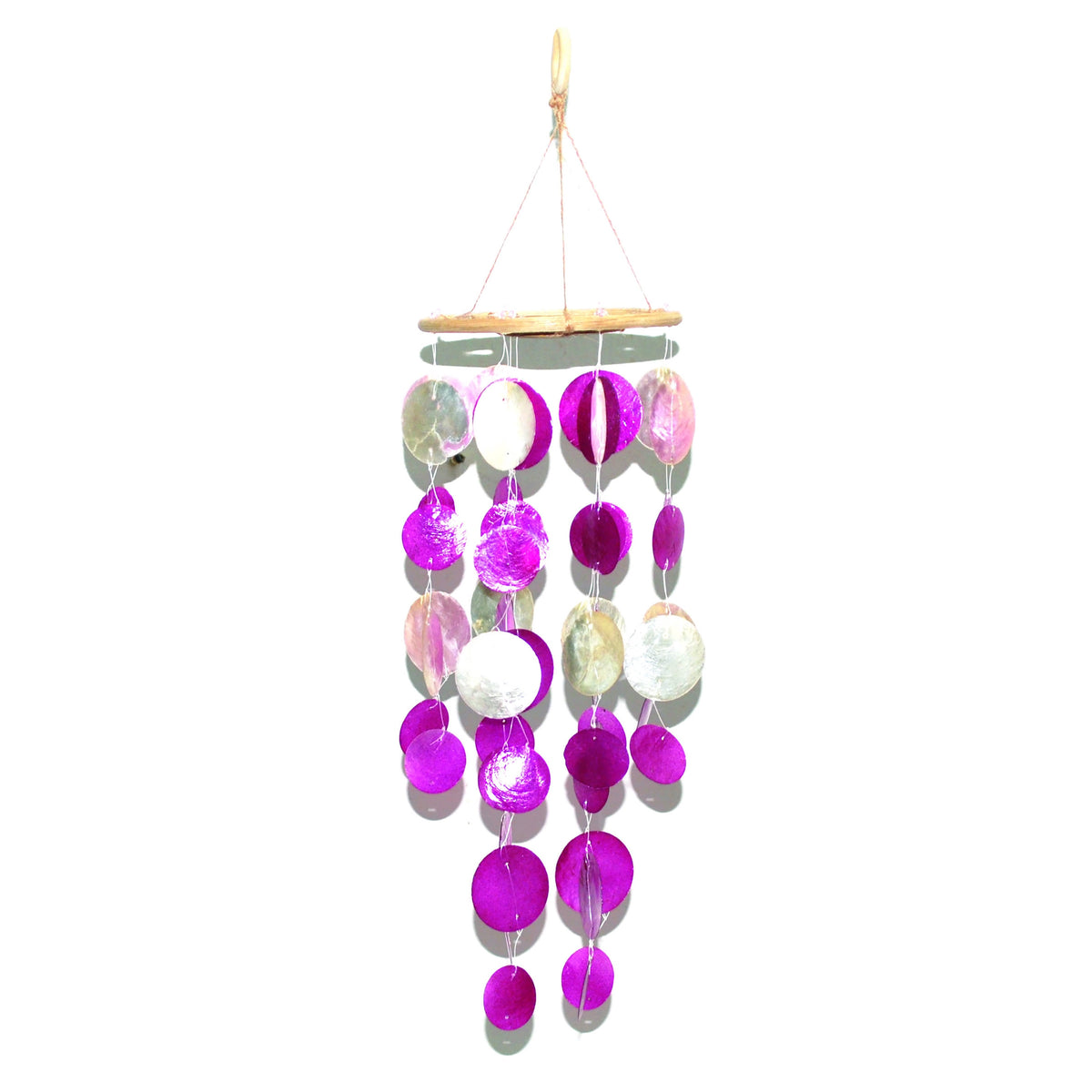Round Capiz Exotic Purples Wind Chime – Transpac Brands