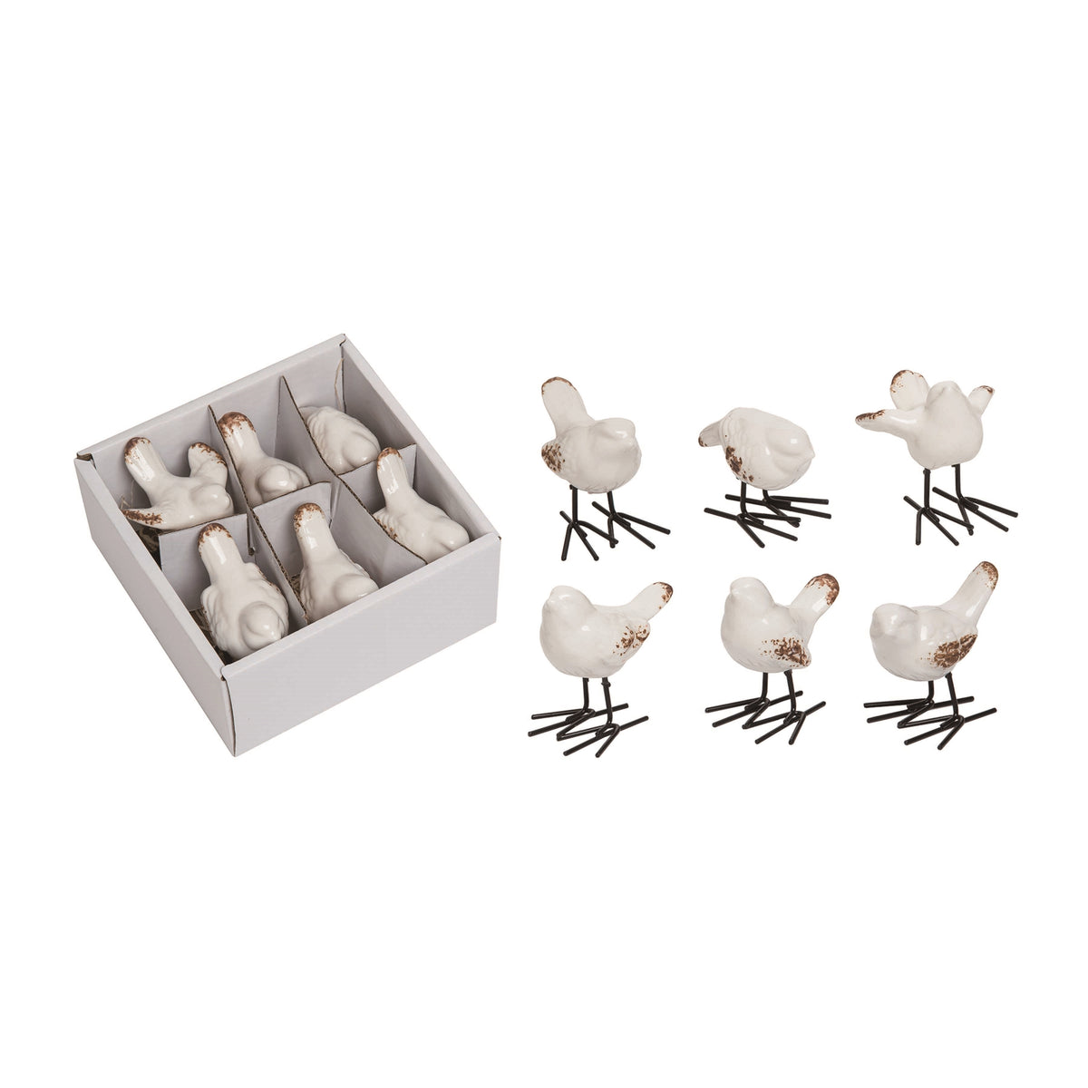 Dol Rustic Standing Birds S/6 – Transpac Brands