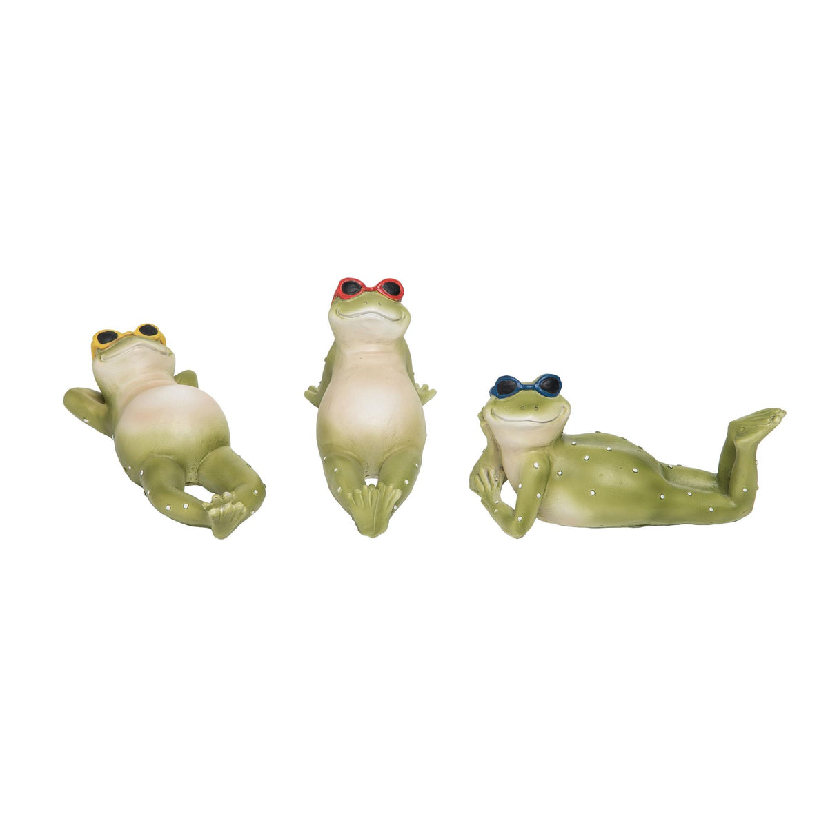 Res Sunbathing Frog Fig 3 Asst – Transpac Brands