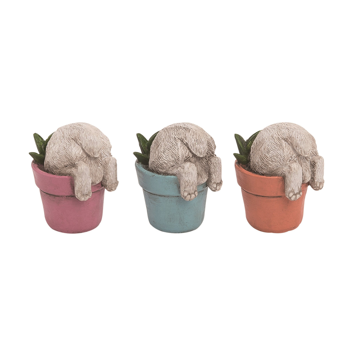 Res Bunny In Pot Fig 3 Asst – Transpac Brands