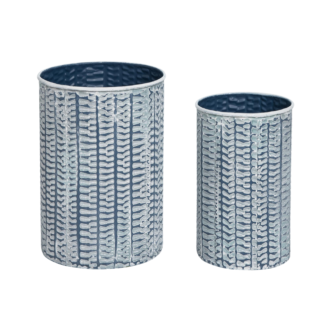 Metal Patterned Container S/2 – Transpac Brands