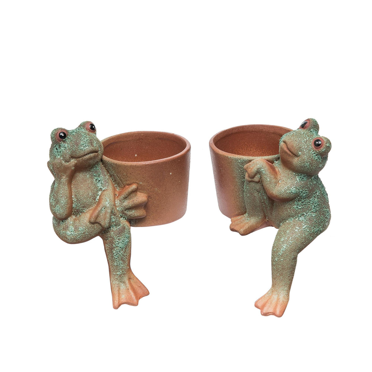 Clay Rustic Frog Decor Planter 2 Asst – Transpac Brands