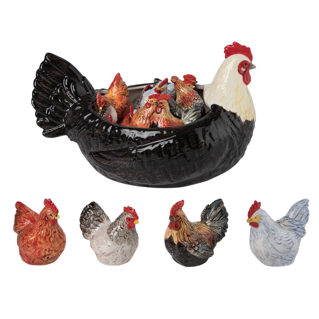 Dol Chicken S/P w/Bowl Display S/17 – Transpac Brands