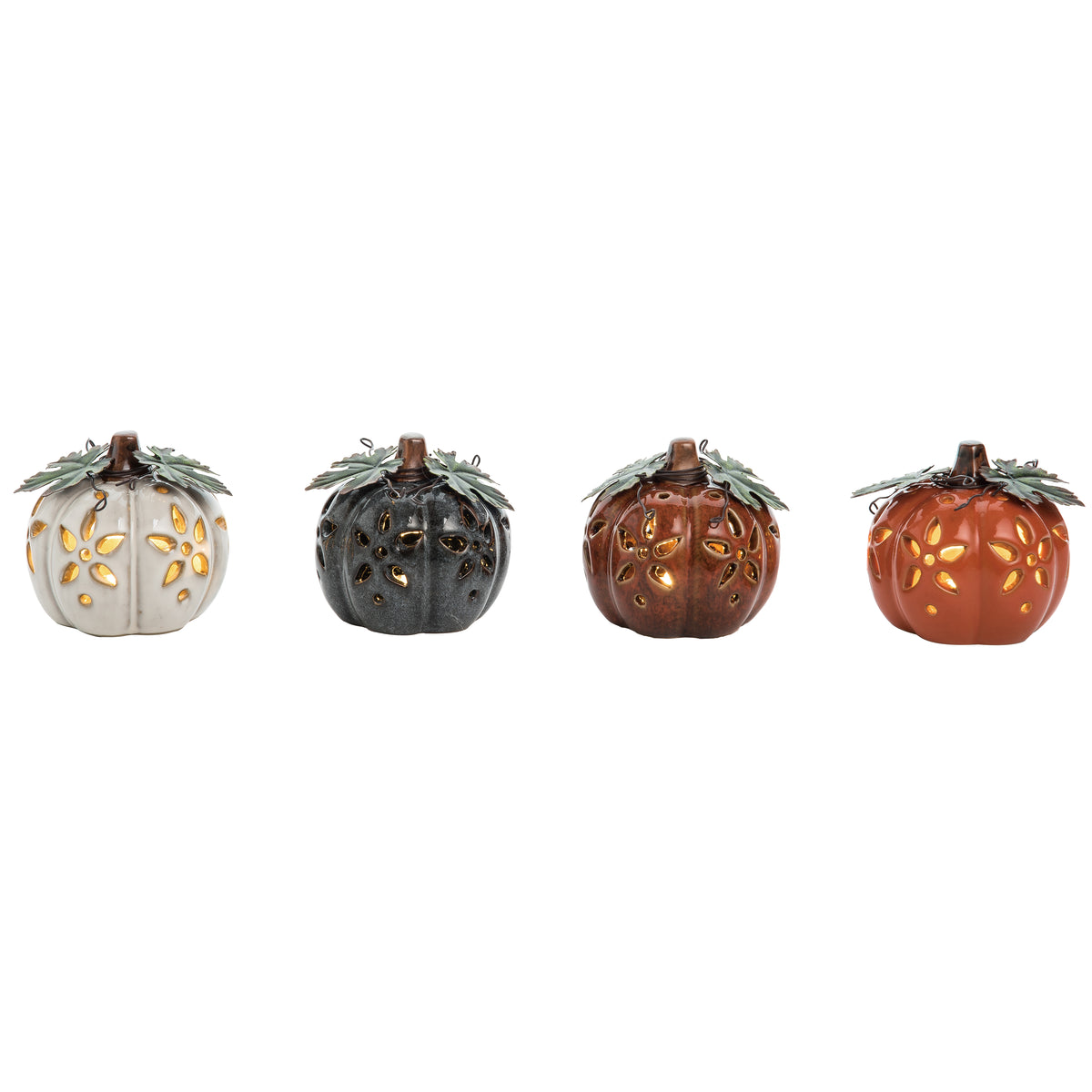 Dol Light Up Mini Rustic Pumpkins 4 Asst – Transpac Brands