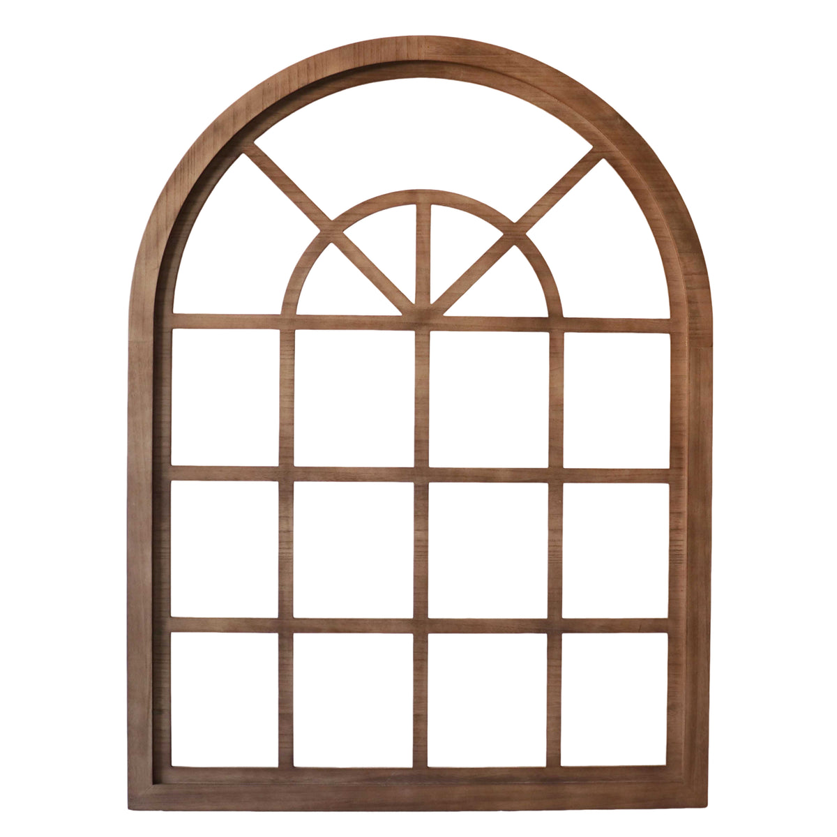 Wooden Arch Window Pane Wall Decor – Transpac Brands