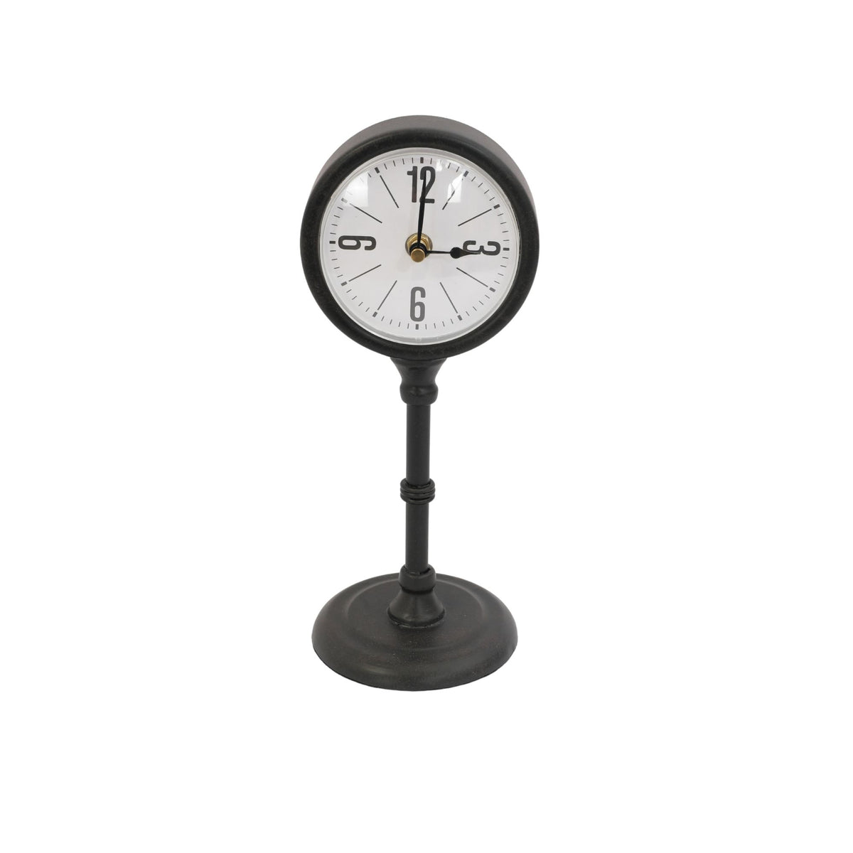 Metal Pedestal Table Clock – Transpac Brands