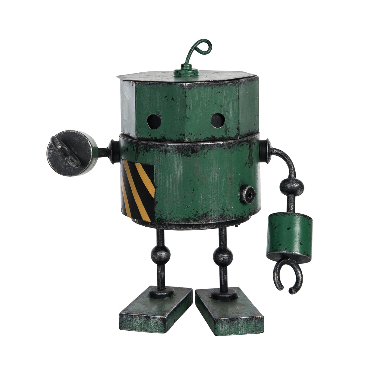 Metal Sheldon Robot Figure Planter Green – Transpac Brands