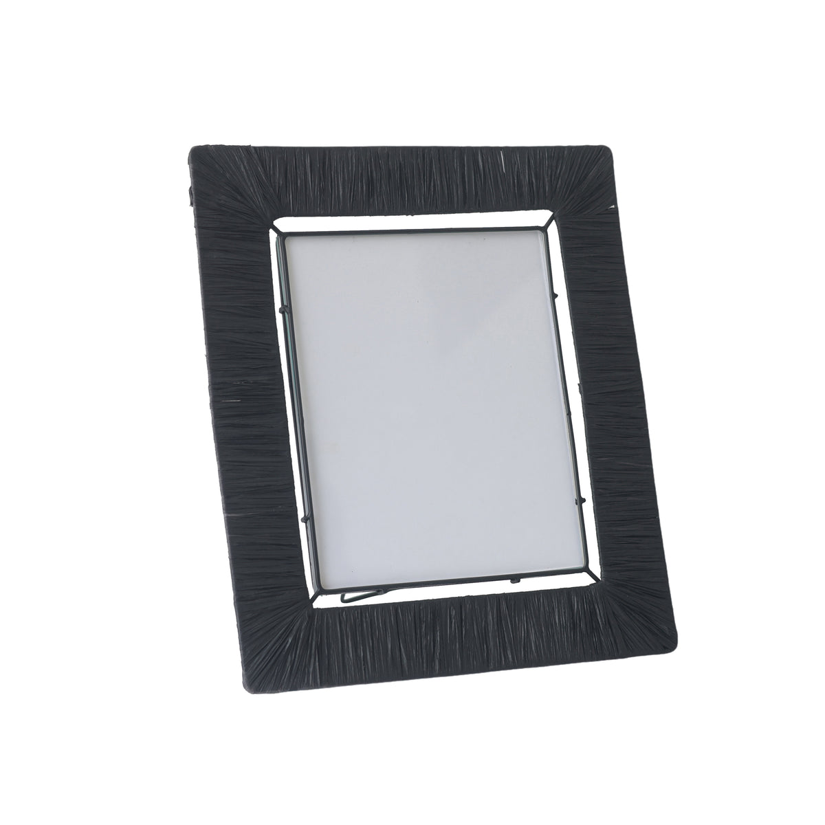 Wood/Metal Wrapped Raffia Frame 8'' x 10 Opening – Transpac Brands