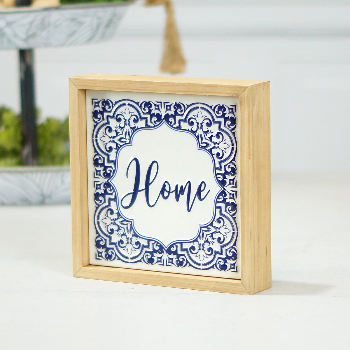 Wd. Sign "Home" 7X7In – Transpac Brands
