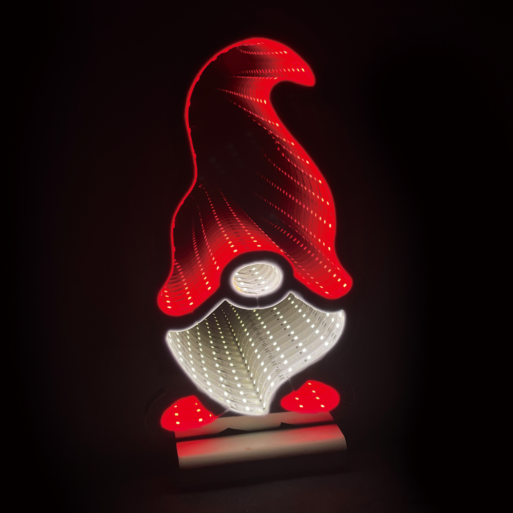 12"Infinity Light Standing Christmas Gnome – Transpac Brands