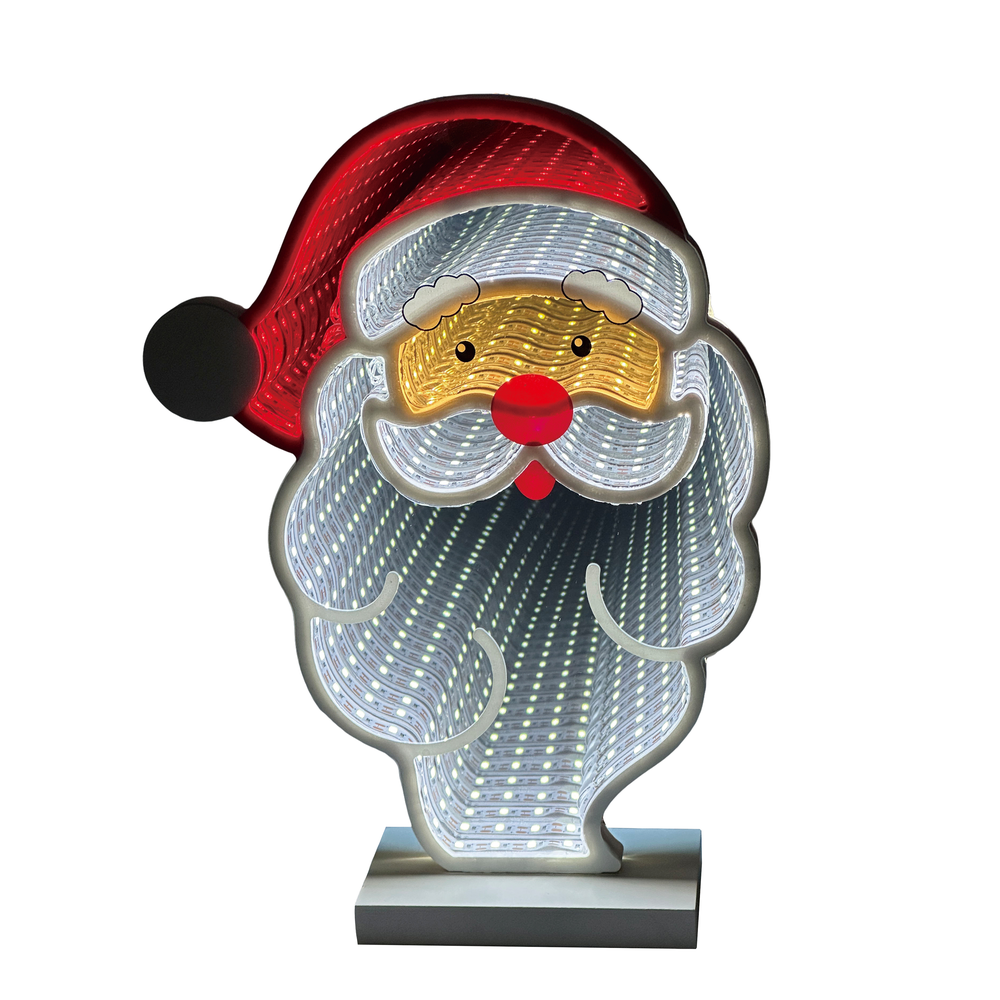10" Infinity Santa Head W/ Wood Base – Transpac Brands