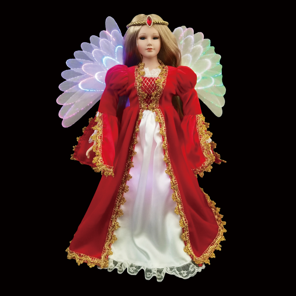 16" Animated Fiber Optic Angel W/ Music – Transpac Brands