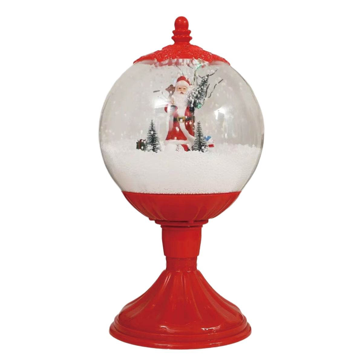17" Snow Swirl Santa Globe on Stand – Transpac Brands