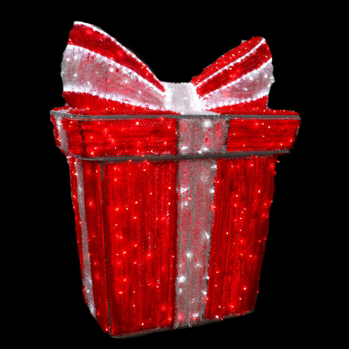 LED 3D 48.4" X 26.3" X 60.6" RED GIFT BOX – Transpac Brands
