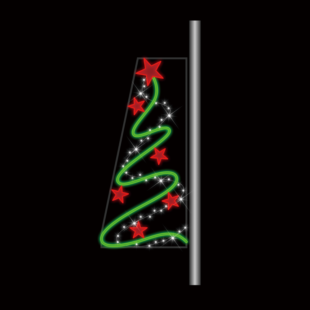 79" LED Contempory Tree Lamp Post Sign – Transpac Brands