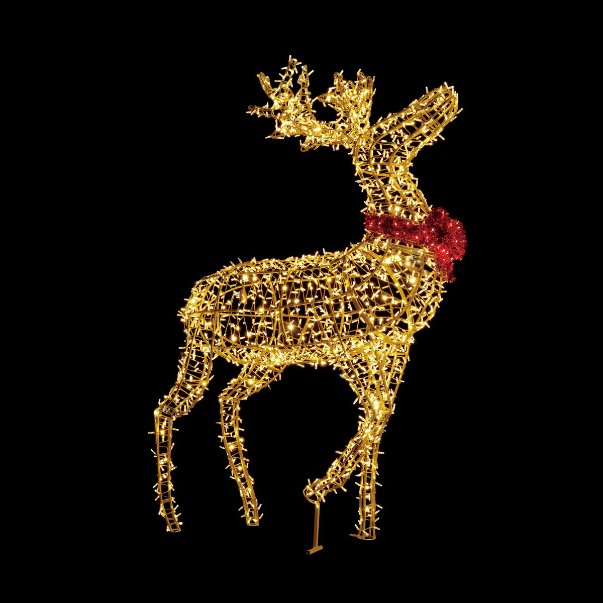 72"H 3D LED Deer with red collar – Transpac Brands