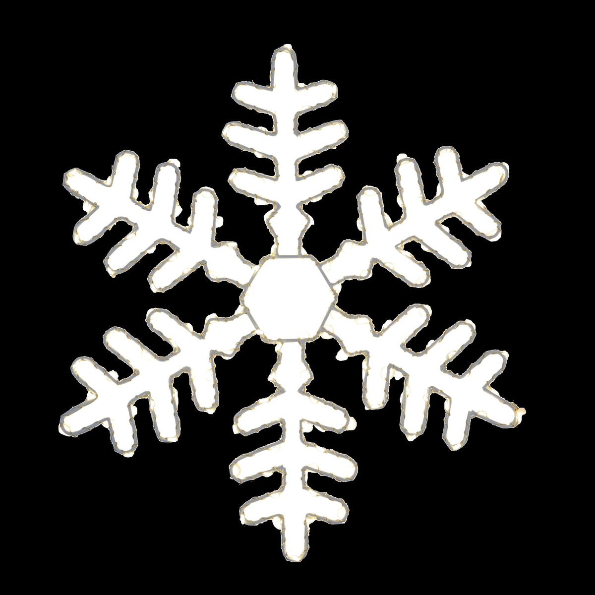 16" White LED Metal Wire Snowflake – Transpac Brands