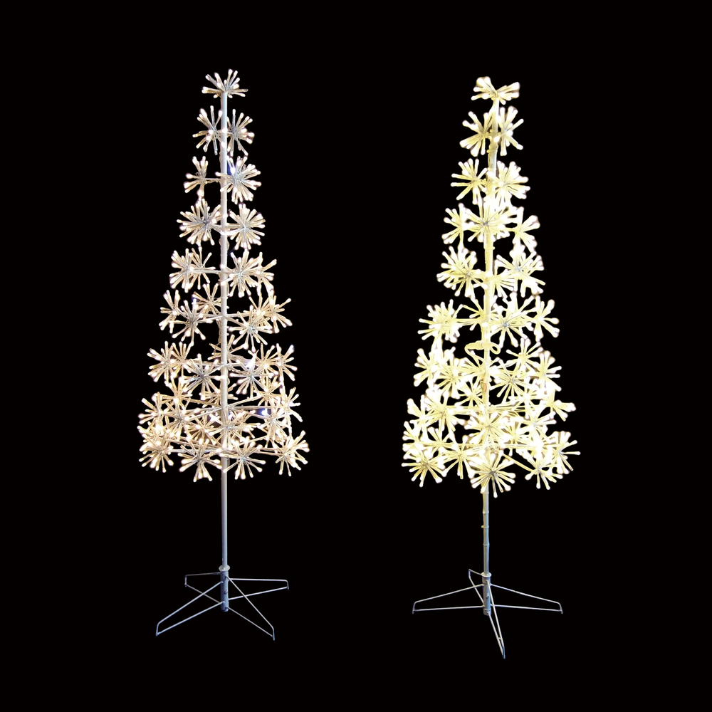 4Ft Snowflake Tree, 736L CW LED W/92 Blue Flash – Transpac Brands
