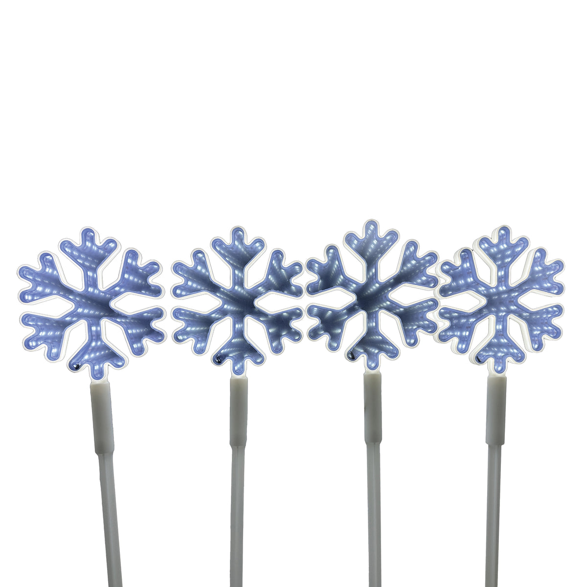 17" Infinity Snowflake Pahway Lights Set of 4 – Transpac Brands