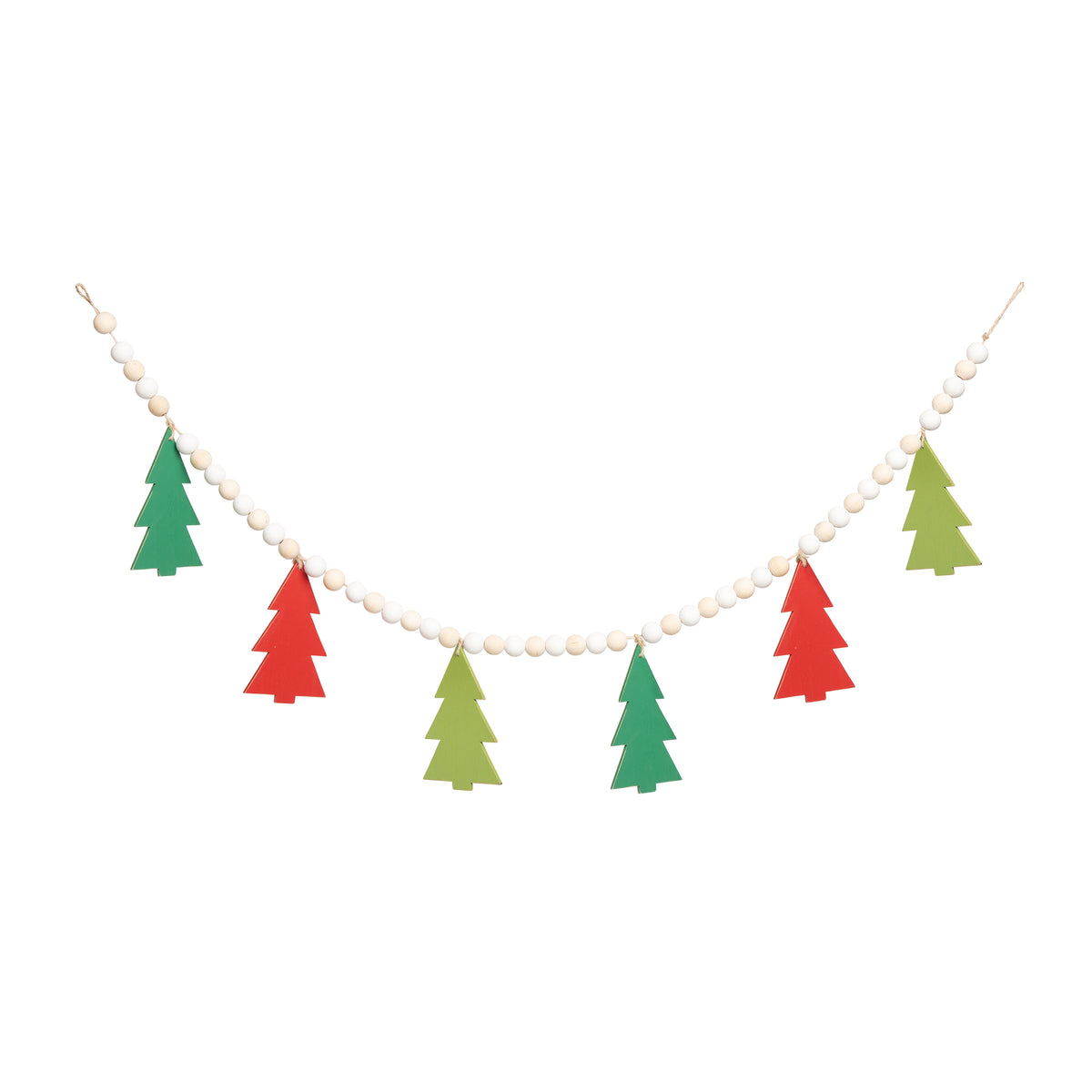Wood Beaded Bright Tree Decor – Transpac Brands