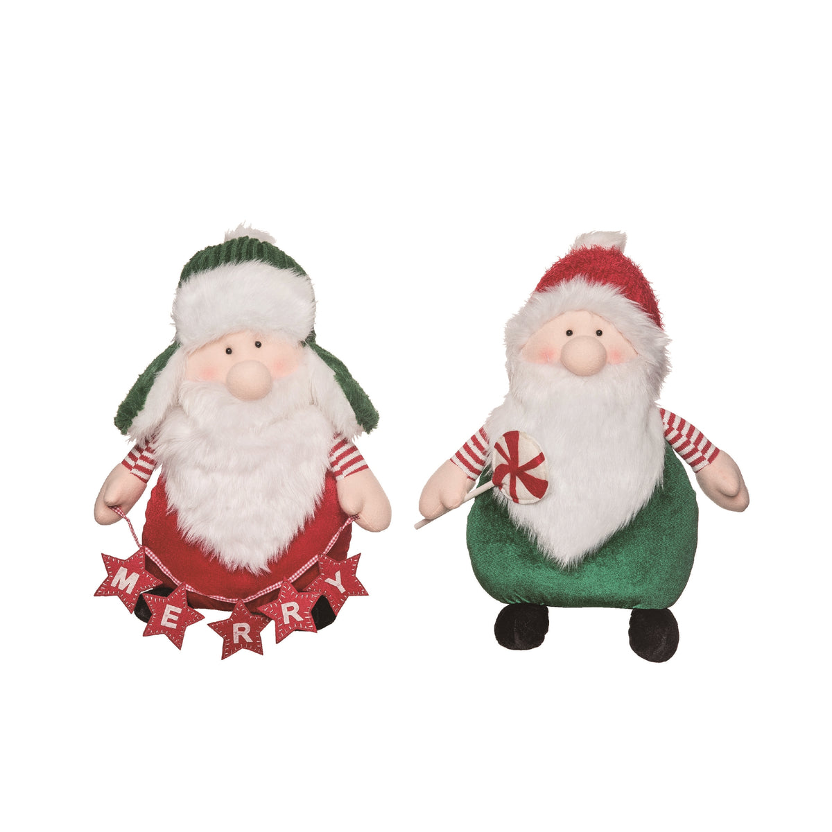 Plush Alpine Santa 2 Asst – Transpac Brands