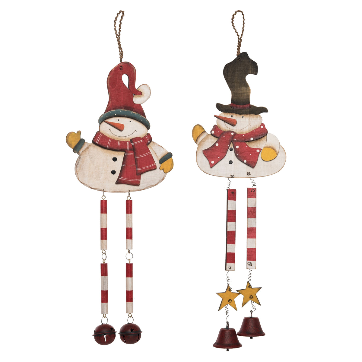 Plywood Snowman Wall Decor w/Dangle Legs 2 Asst – Transpac Brands