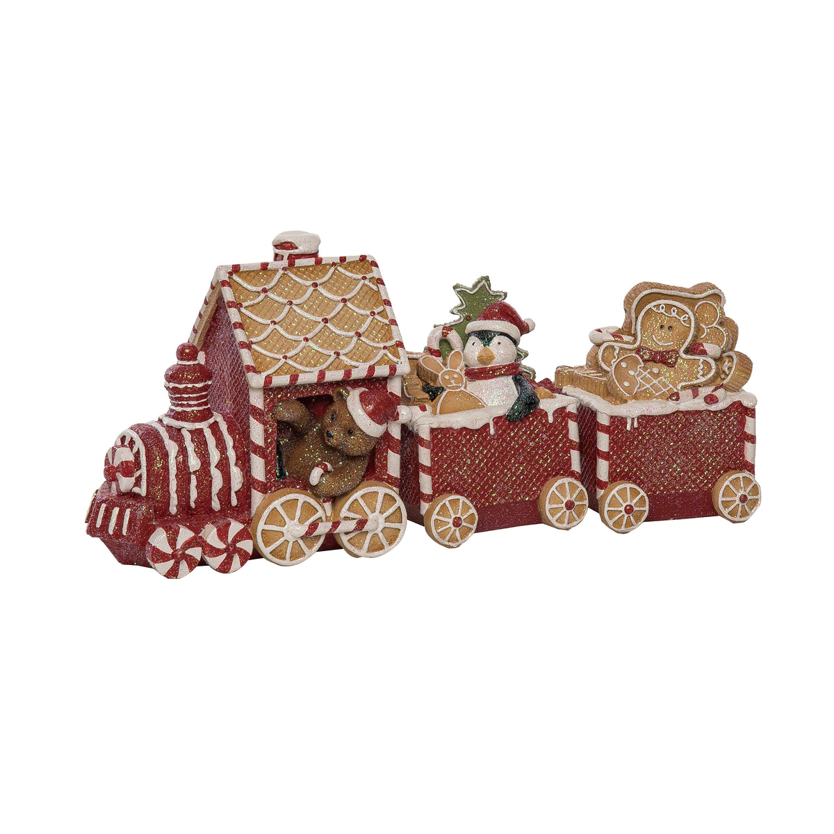 Res Gingerbread Train Decor – Transpac Brands