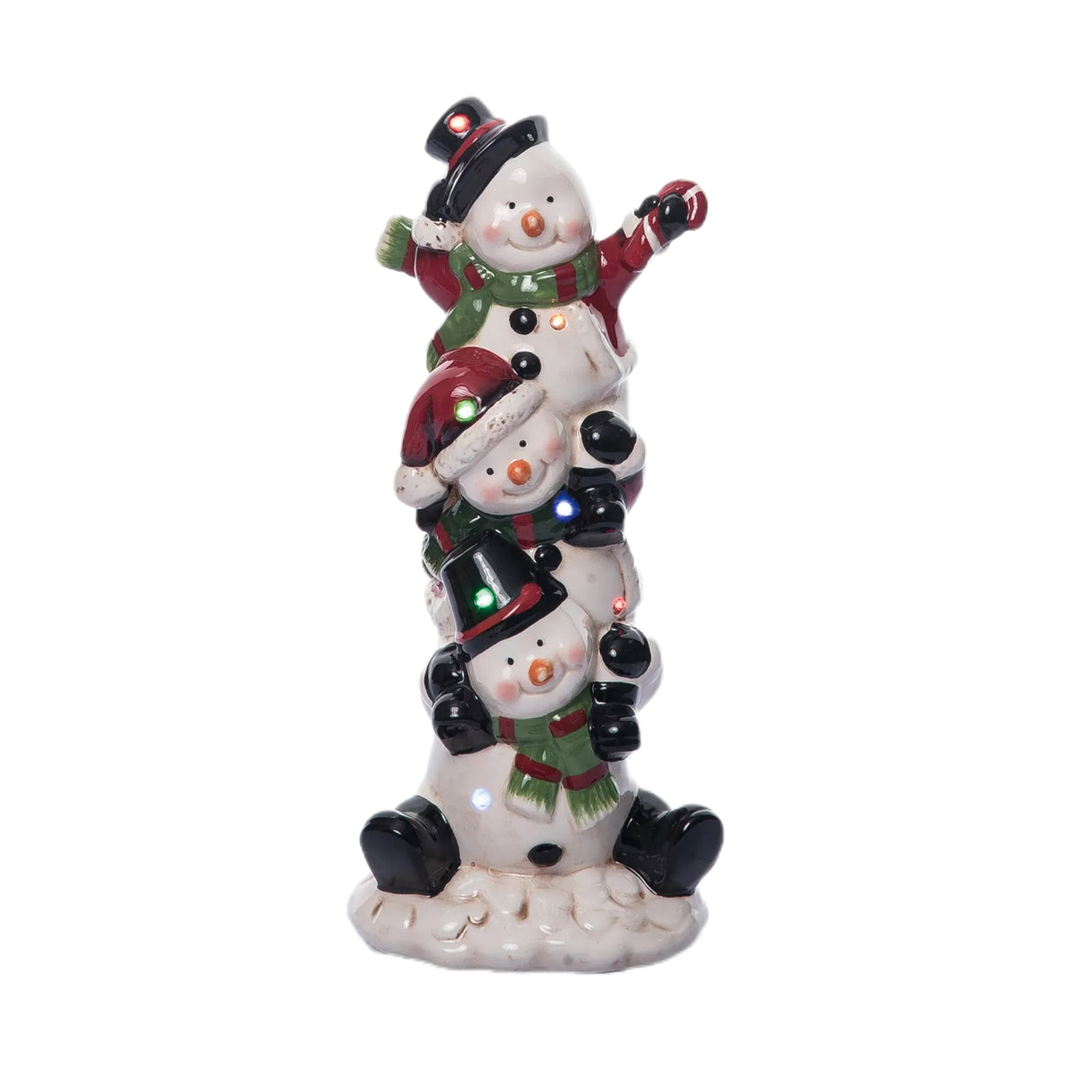 Dol Light Up Stacked Snowmen Decor w/Music – Transpac Brands