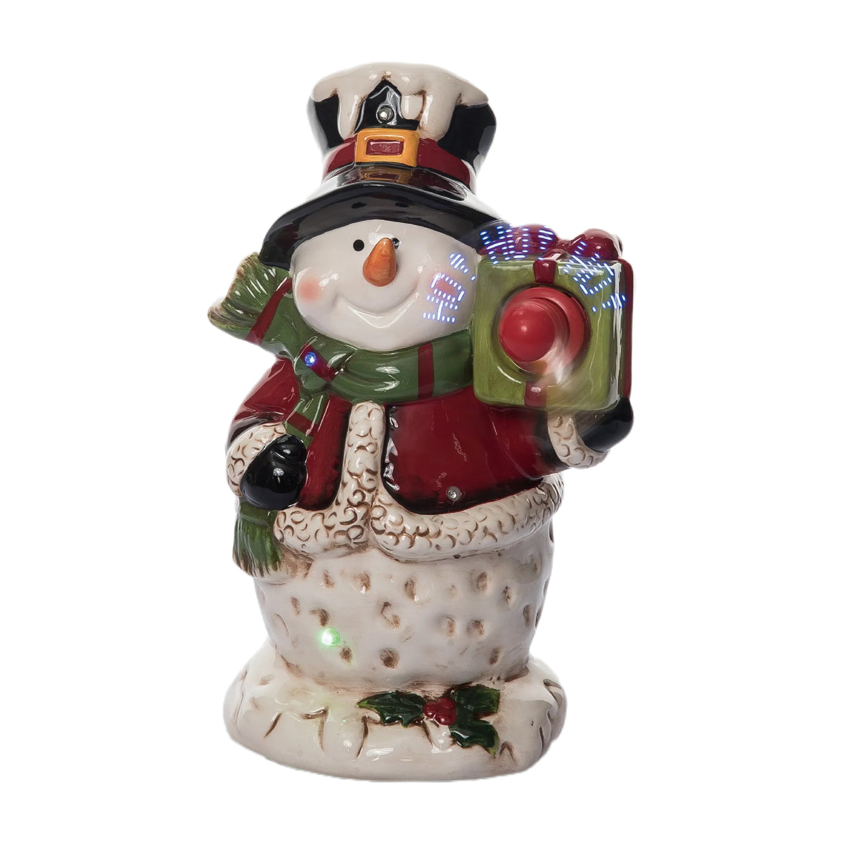 Dol Light Up Snowman w/Gift Box w/Music – Transpac Brands