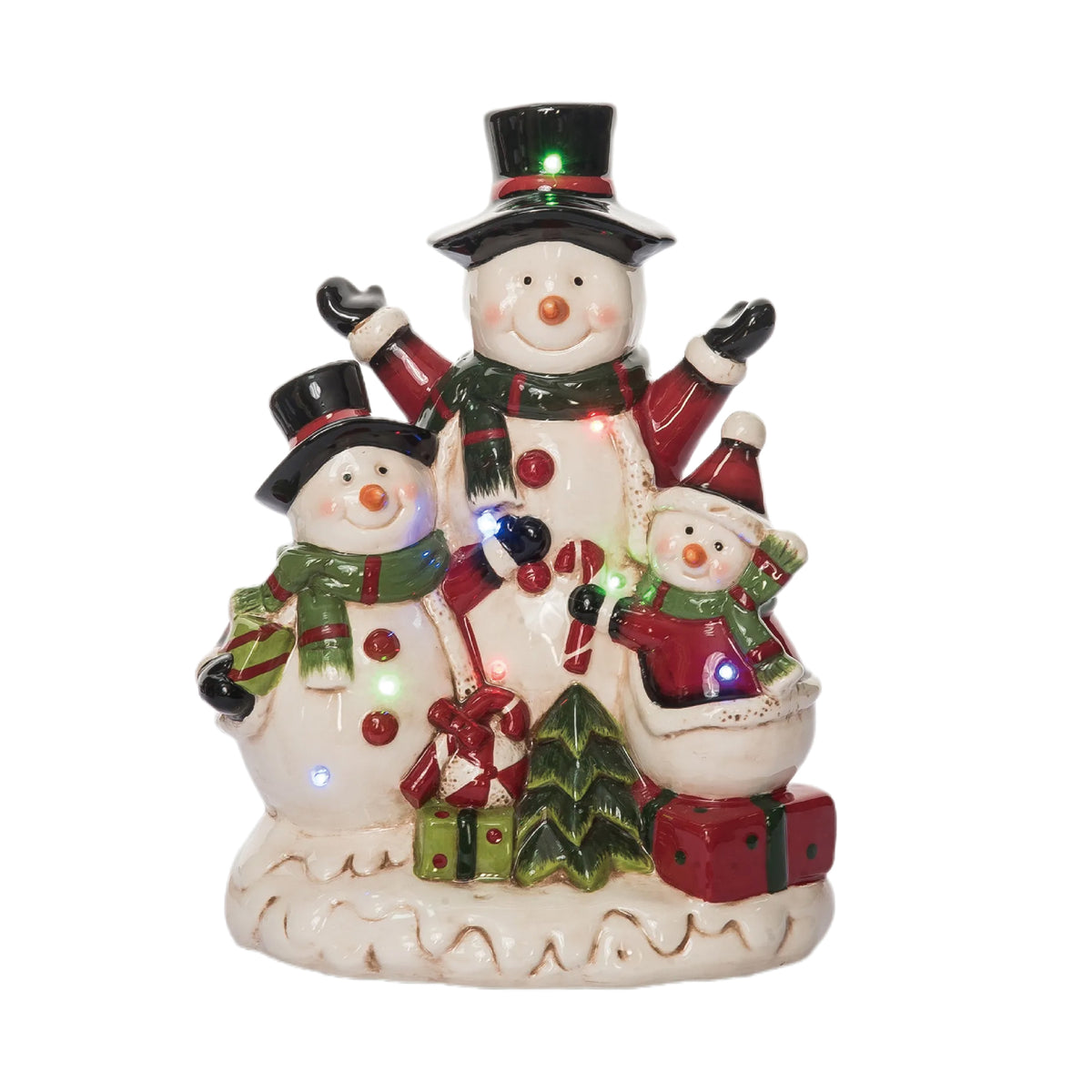 Dol Light Up Jolly Group Of Snowmen Decor w/Music – Transpac Brands