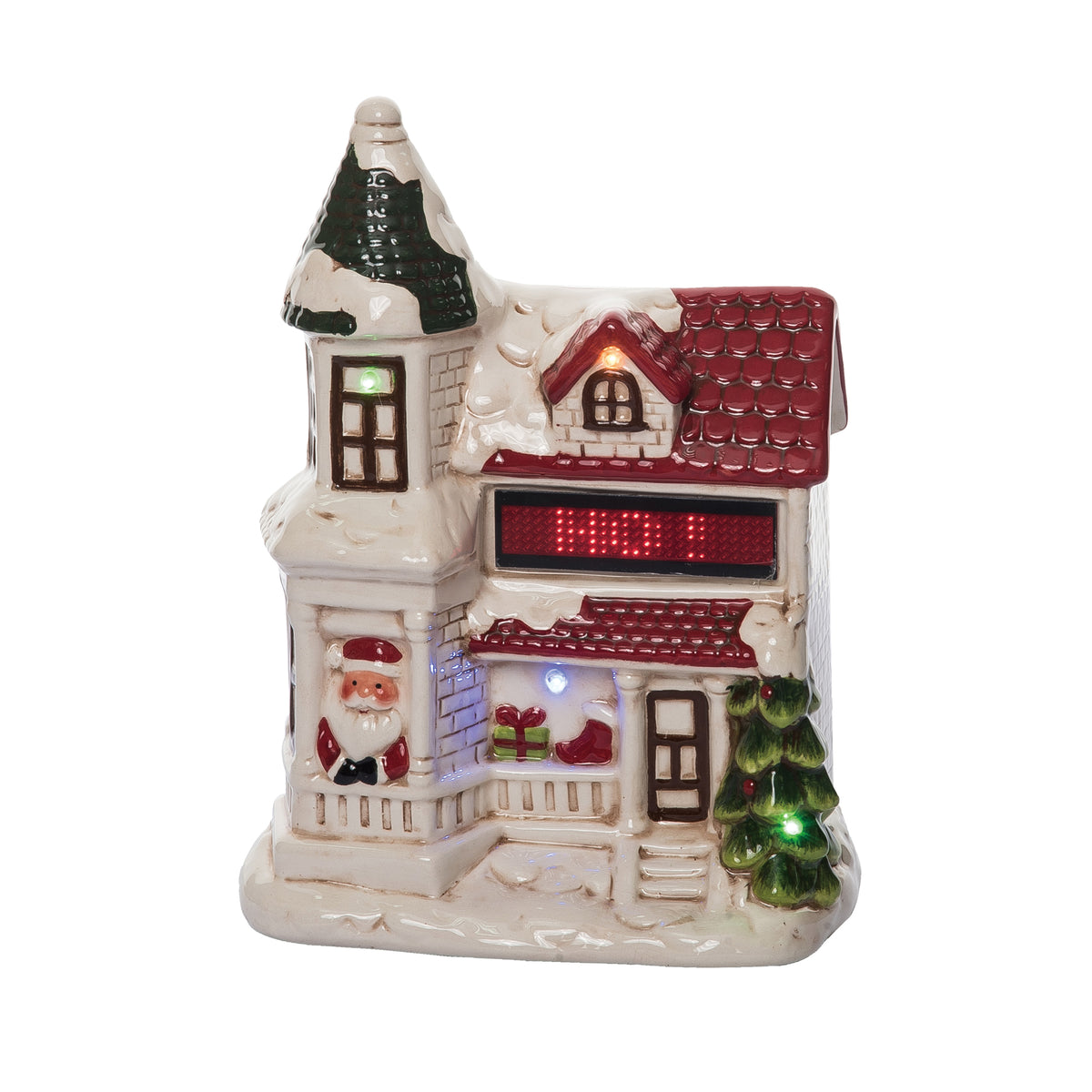 Dol Light Up Santa House w/Music – Transpac Brands