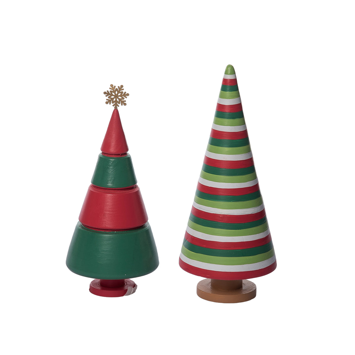 Wood Carved Tree Decor S/2 – Transpac Brands