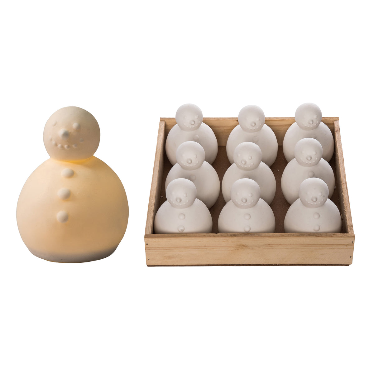 Mini Dol Light Up Snowman 1 Design, 9 Each, 9 per Crate – Transpac Brands