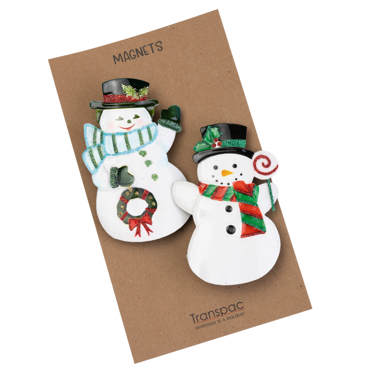 Metal Snowman Magnets - Set of 2 – Transpac Brands