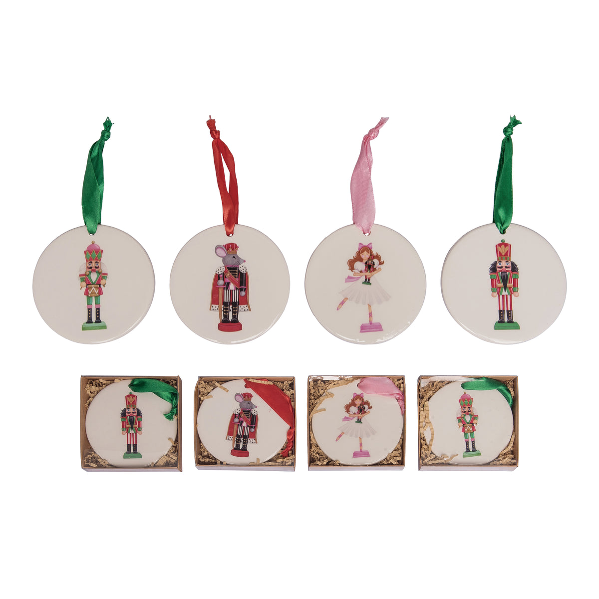 Dol Nutcracker Story Disc Orn Boxed 4 Asst – Transpac Brands
