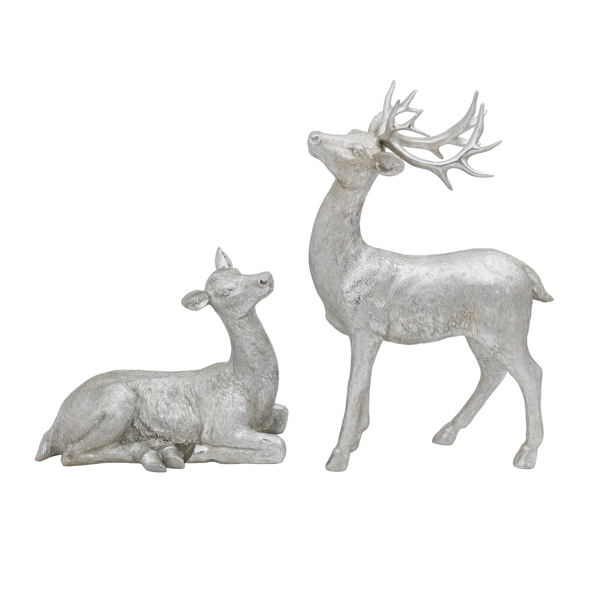 Resin Silver Buck/Doe - Set of 2 – Transpac Brands