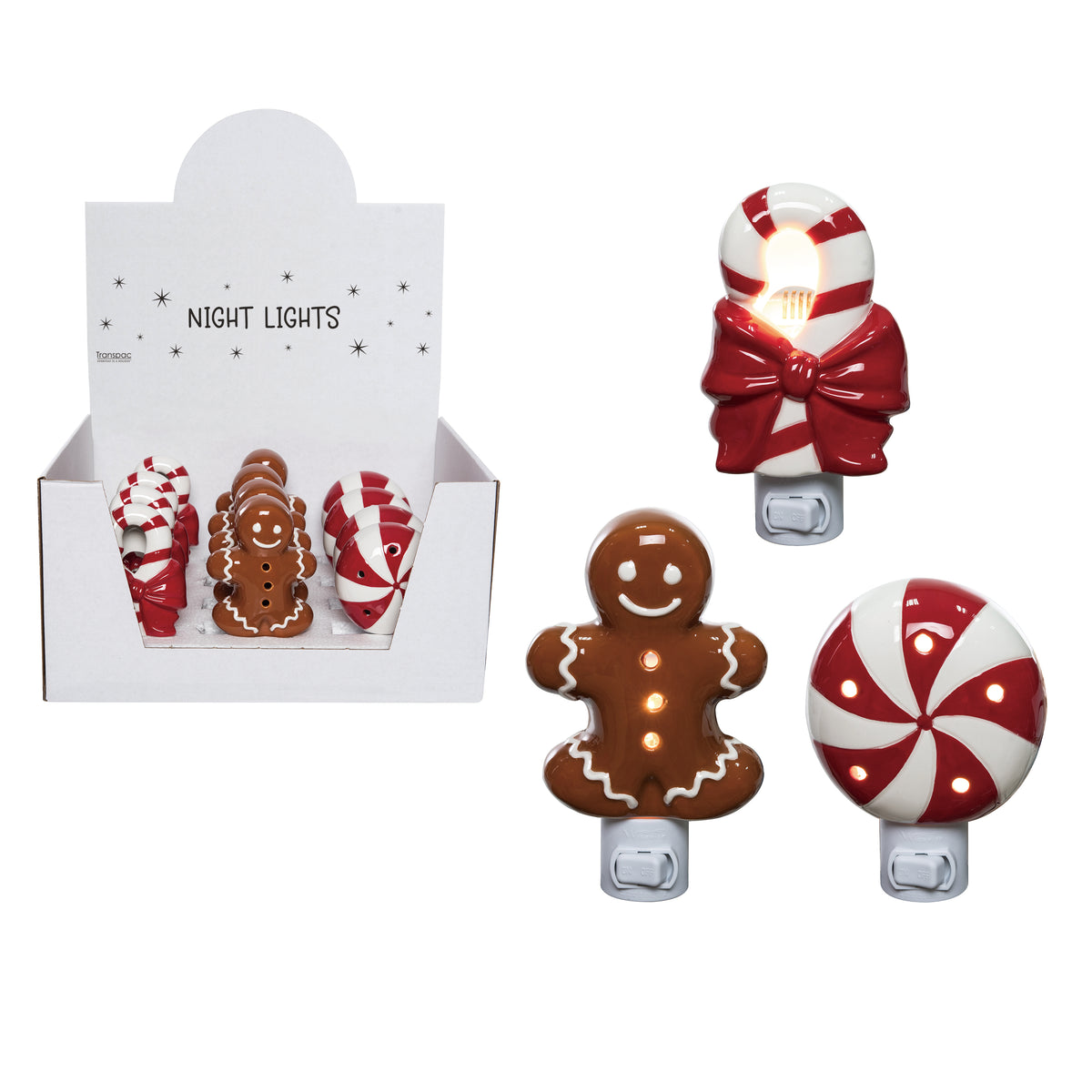 Dol Candy Cane Lane Night Lights 3Styl/4EA/12PDQ – Transpac Brands