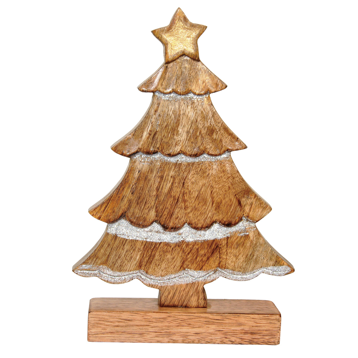 Wood Tree with Metallic Accent – Transpac Brands