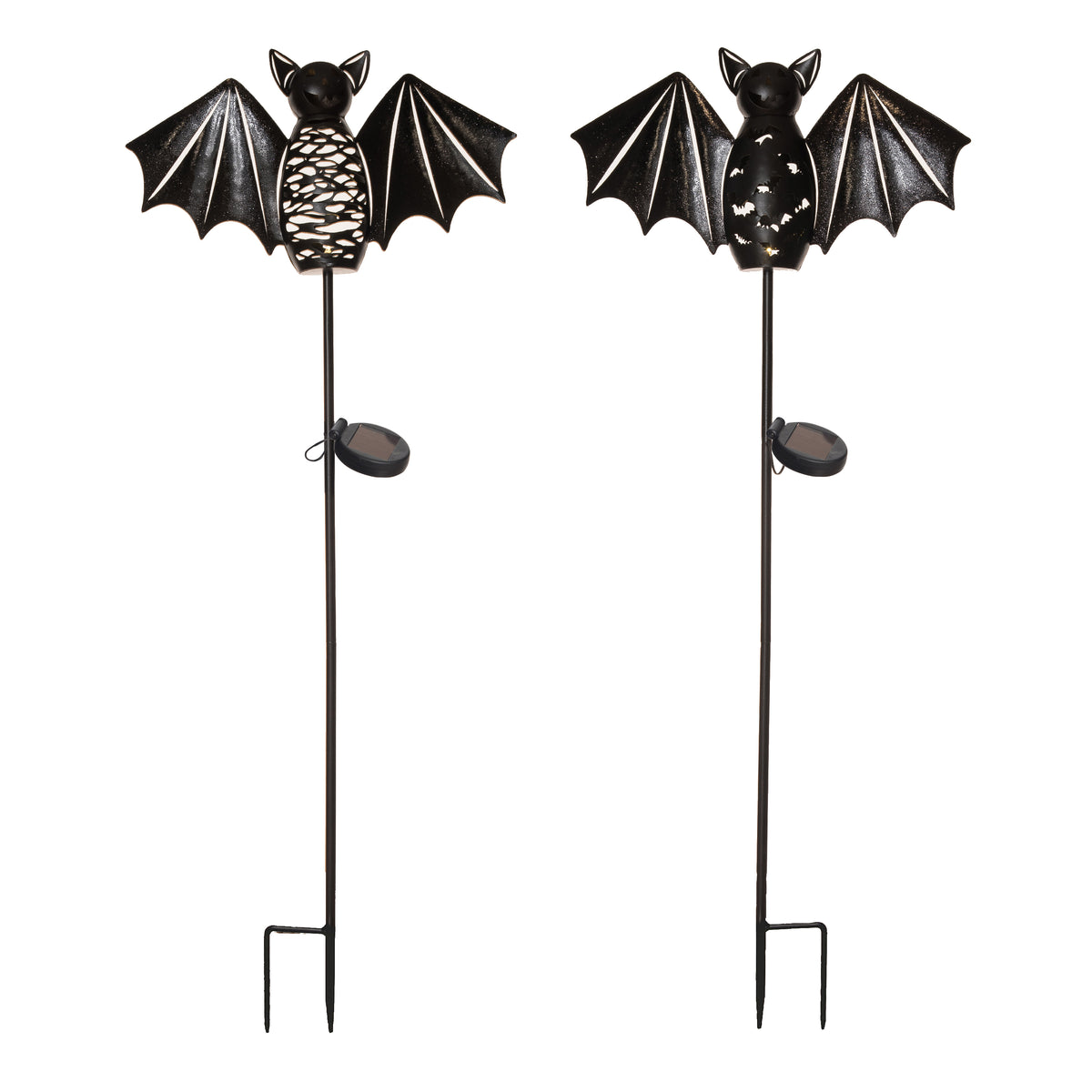 Metal Solar Bat Y/S w/Punch Detail 2 Asst – Transpac Brands