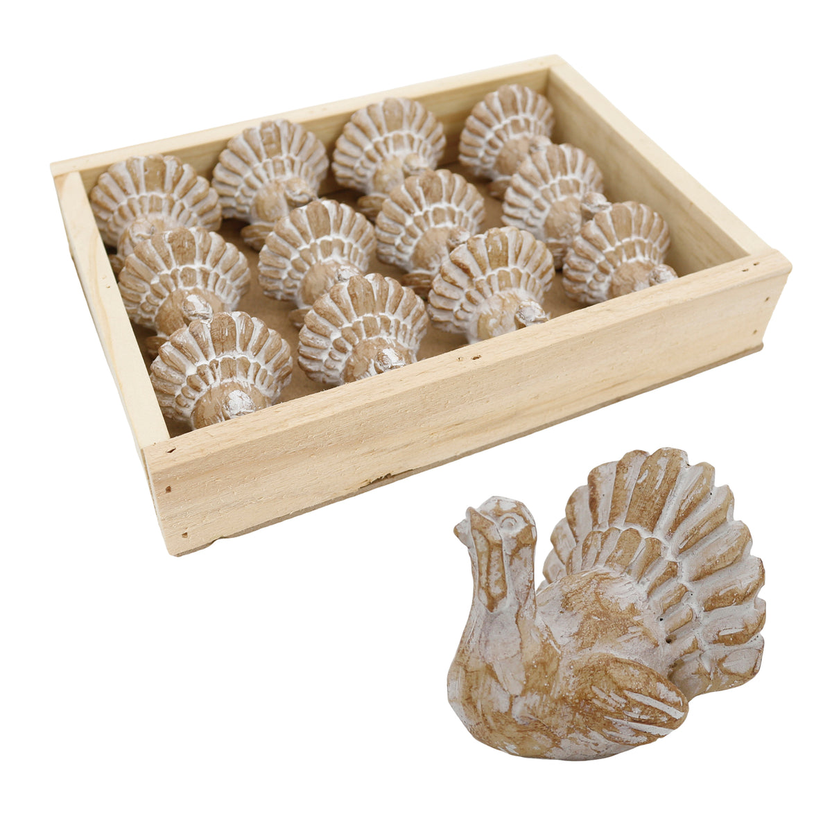 Res Mini Turkeys,1 Design,12 In Crate – Transpac Brands
