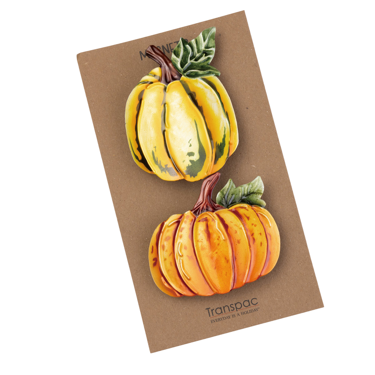 Metal Pumpkin Magnets S/2 – Transpac Brands