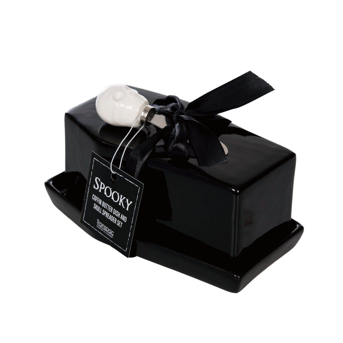 Dol Coffin Butter Dish with Skull Spreader – Transpac Brands