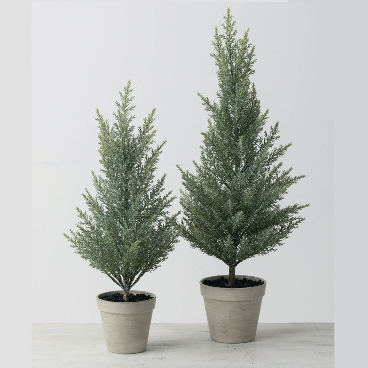 Mini Cedar Trees Set of 2 – Transpac Brands