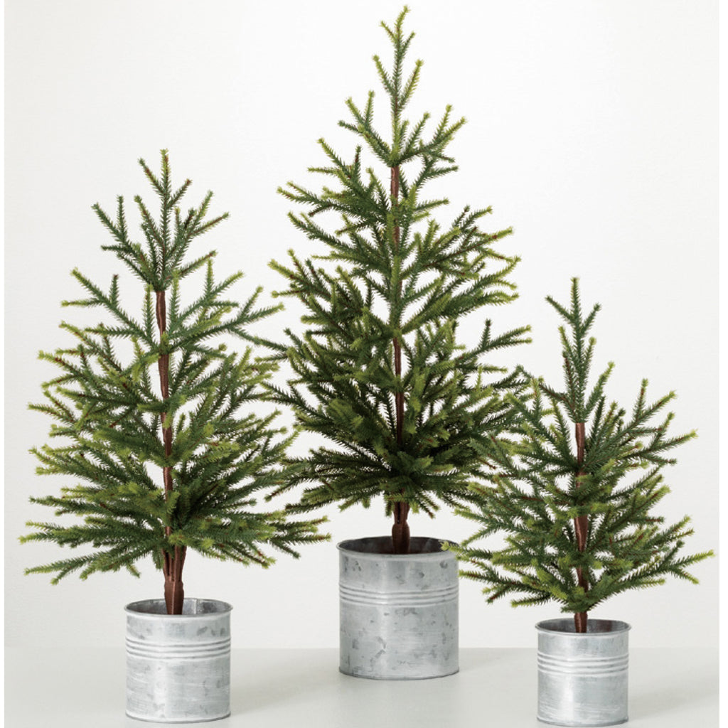 18"H, 24"H & 30"H X'MAS FINGER PINE PLASTIC TREE (SET OF 3) – Transpac ...