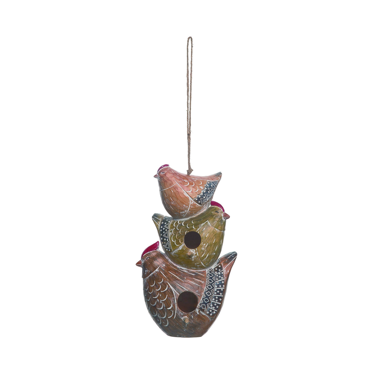 Res Stacked Chicken Birdhouse – Transpac Brands