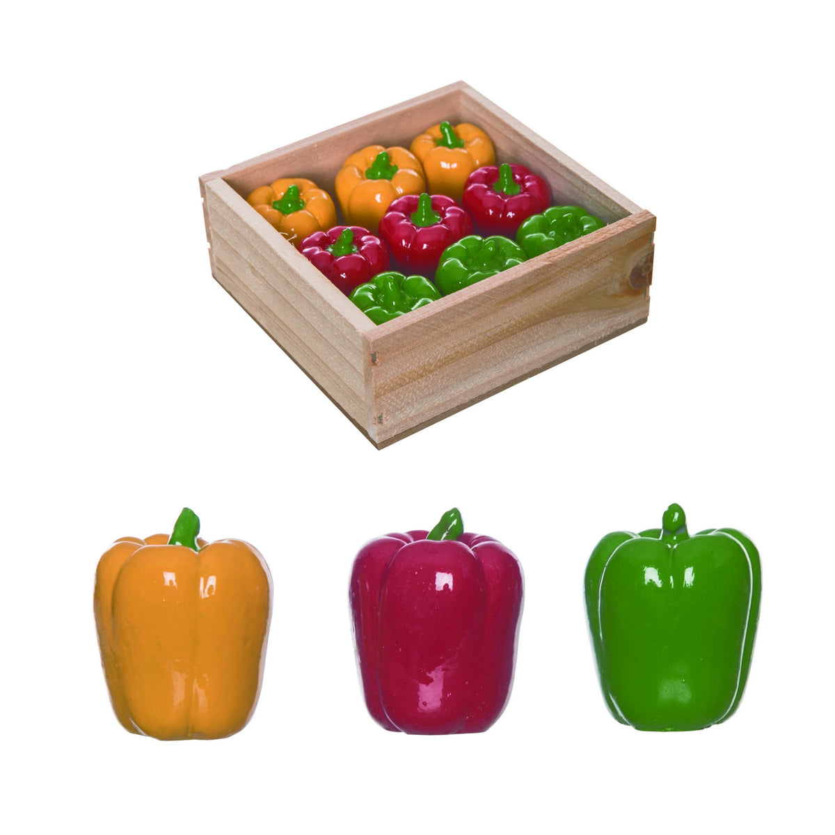 Res Mini Bell Pepper Figs In Display S/9 – Transpac Brands