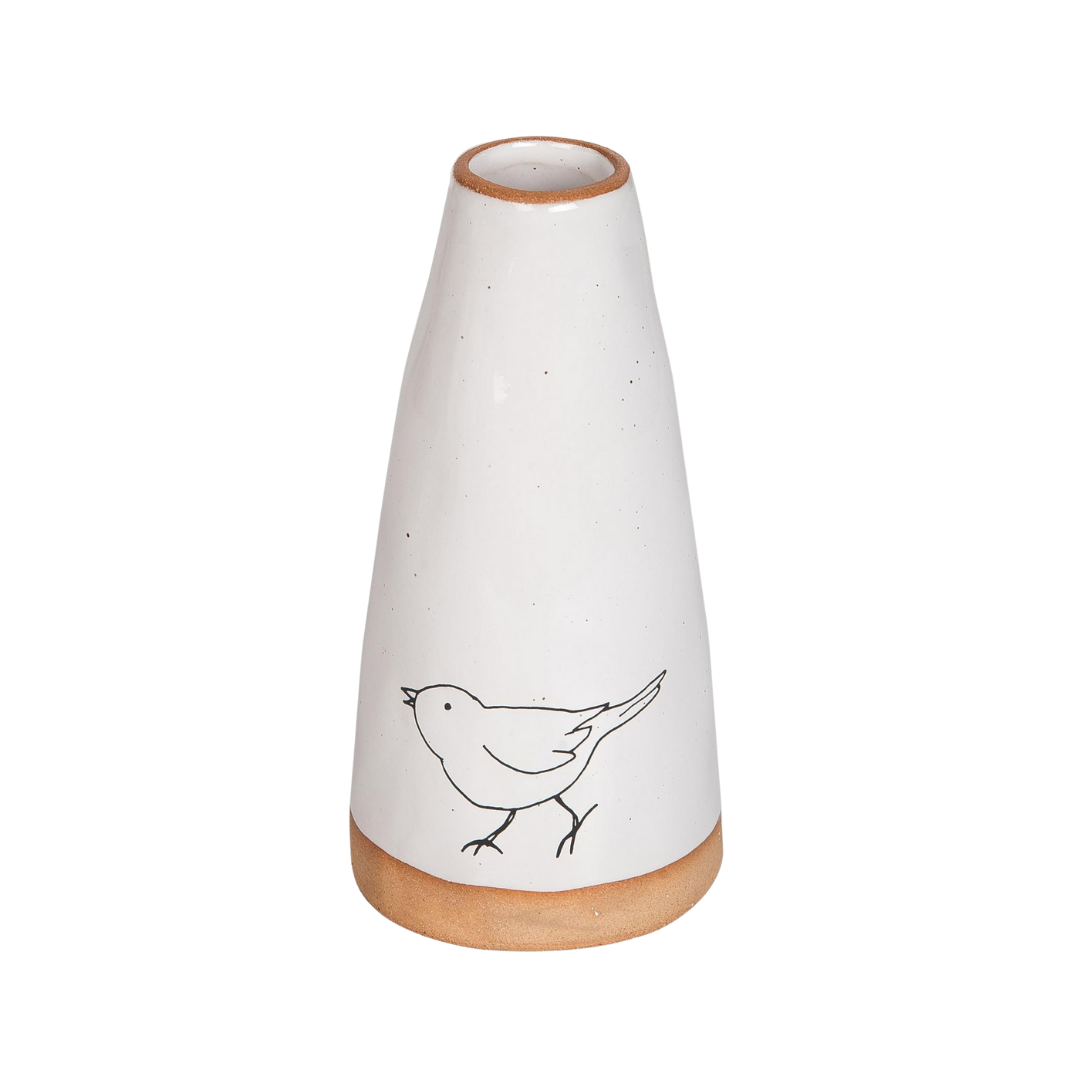 Dol Vase w/Bird Print – Transpac Brands